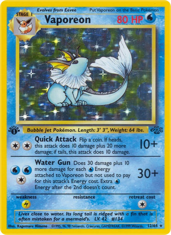 Vaporeon (12) [JU - 12/64] – Pandemonium Books and Games