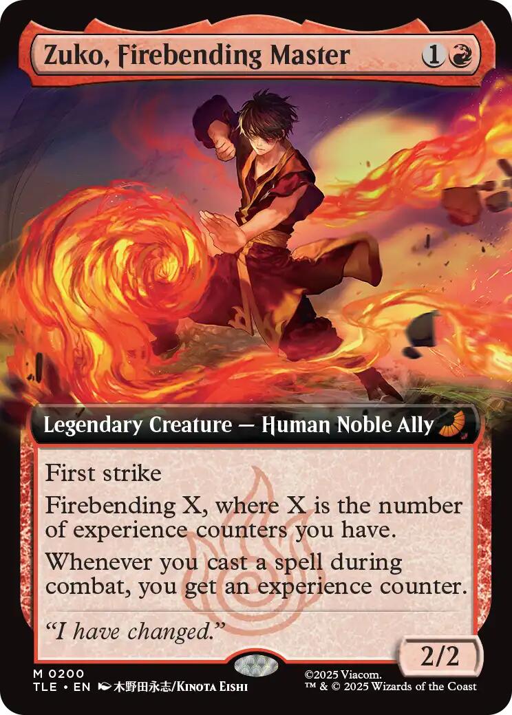 Zuko, Firebending Master (Extended Art) [TLE - 200] – Pandemonium Books ...