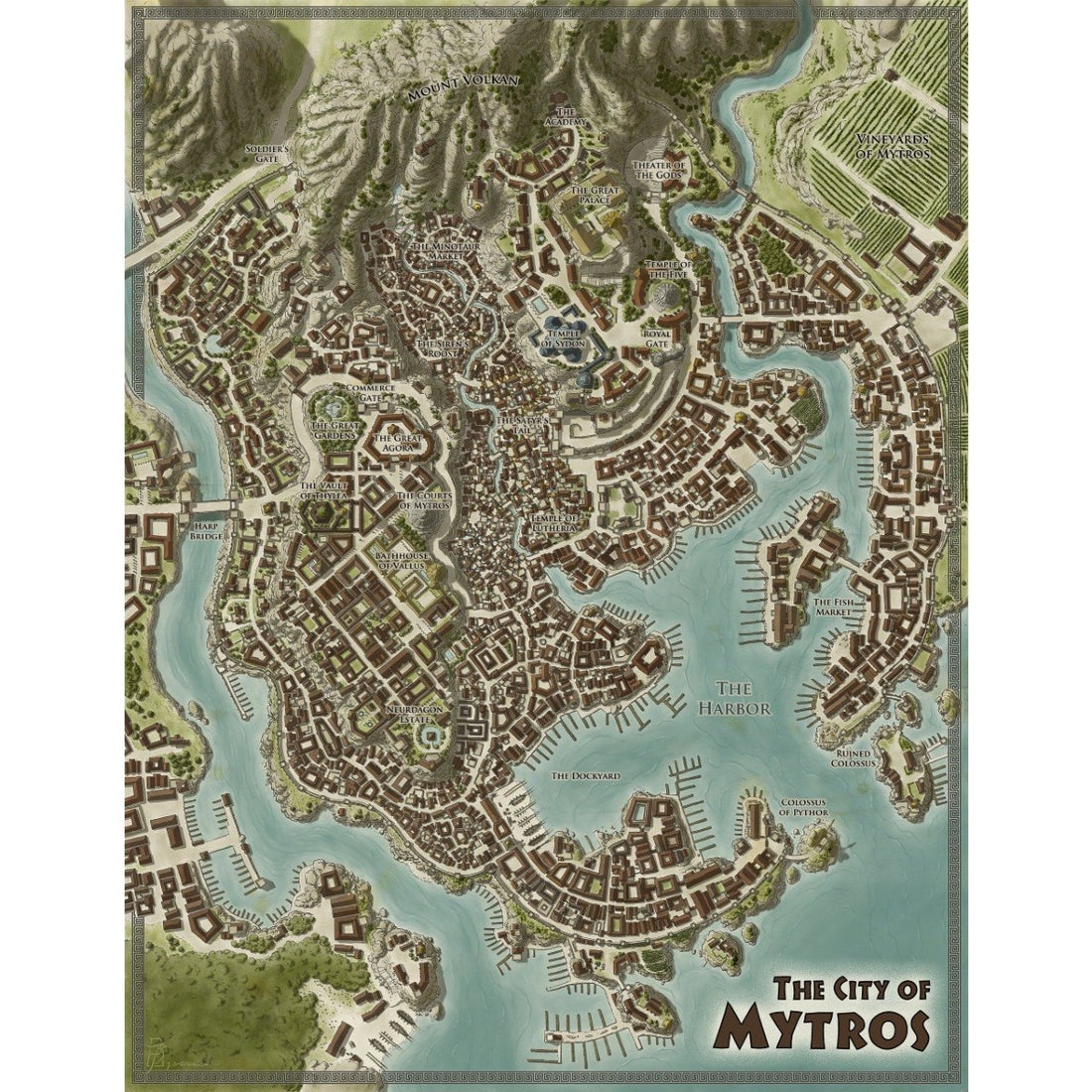 Odyssey o/t Dragonlords Double Sided Map REL:2021 – Pandemonium Books ...